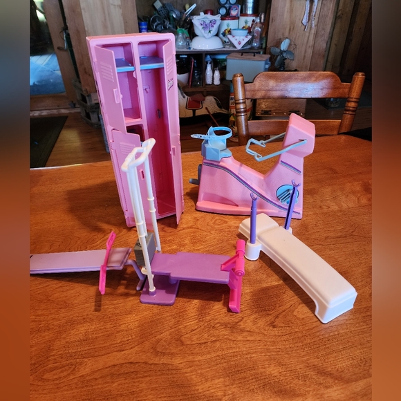 Mattel | Toys | Vintage 8s Barbie Workout Gym | Poshmark